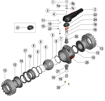 Van bi FIP - VKD Series (DN65-DN100)